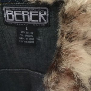 berek | Jackets & Coats | Vintage Leopard Hand Beaded Jean Jacket With ...